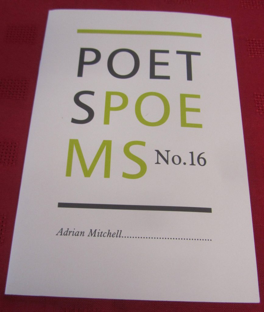 Poet's Poems No.16 Adrian Mitchell - Elaine Cusack